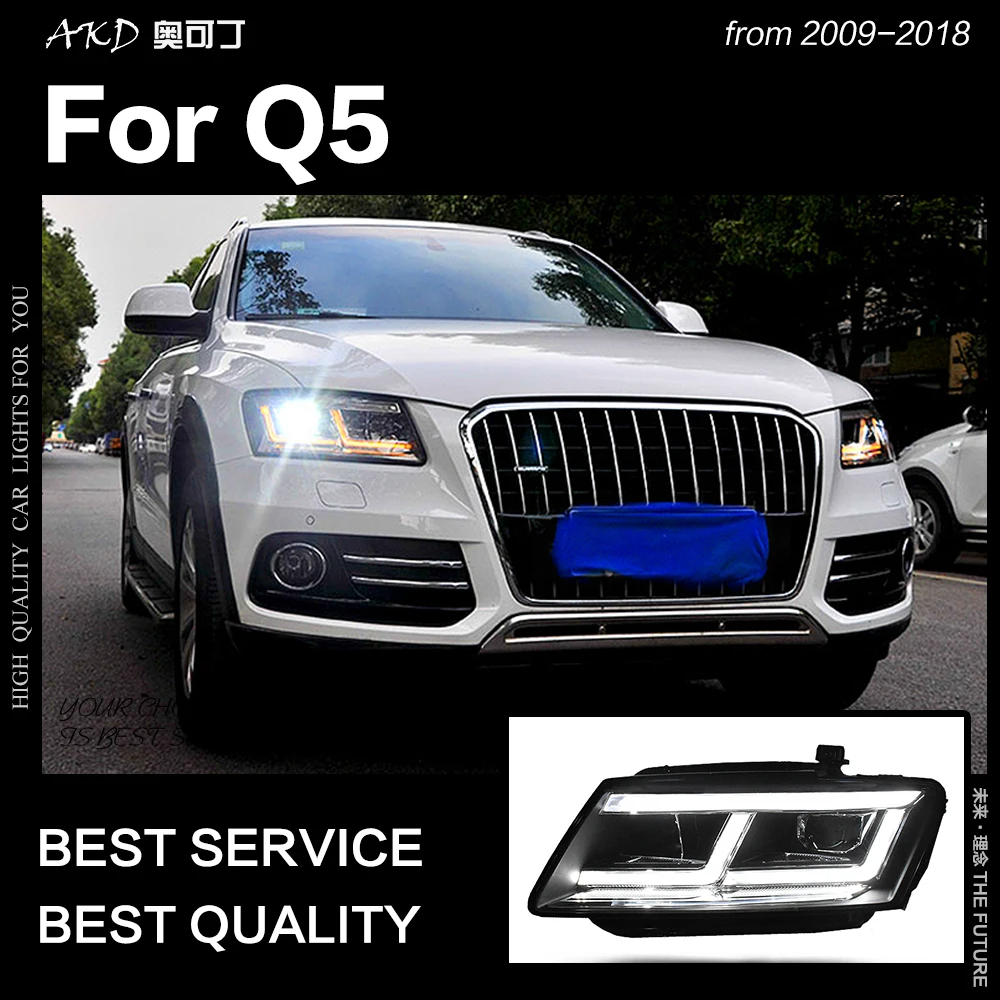 AKD Car Styling Headlights for Audi Q5 LED Headlight 2009-2018 Head ...