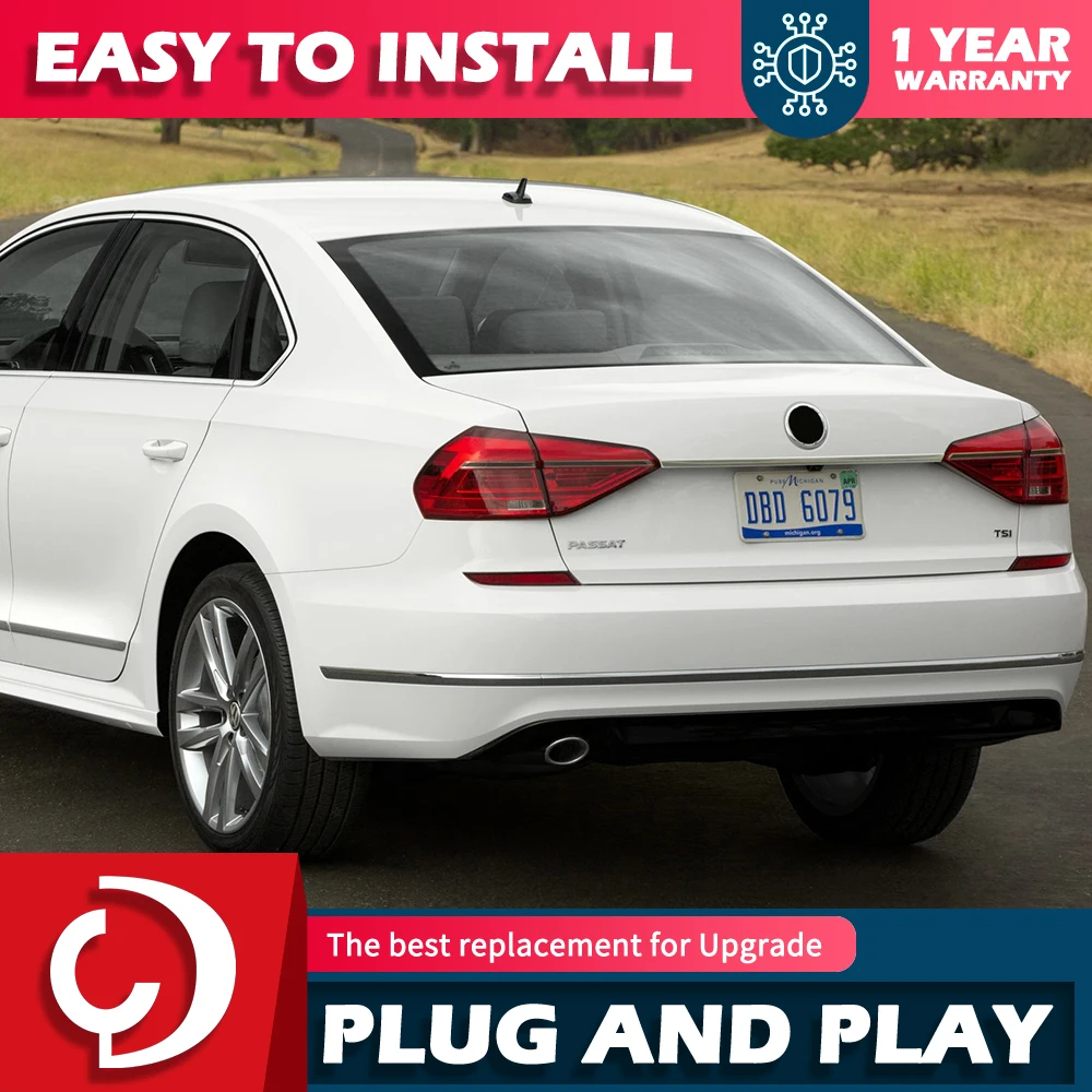 AKD Car Lights For VW Passat B8 US 2016-2019 LED Auto Taillights ...