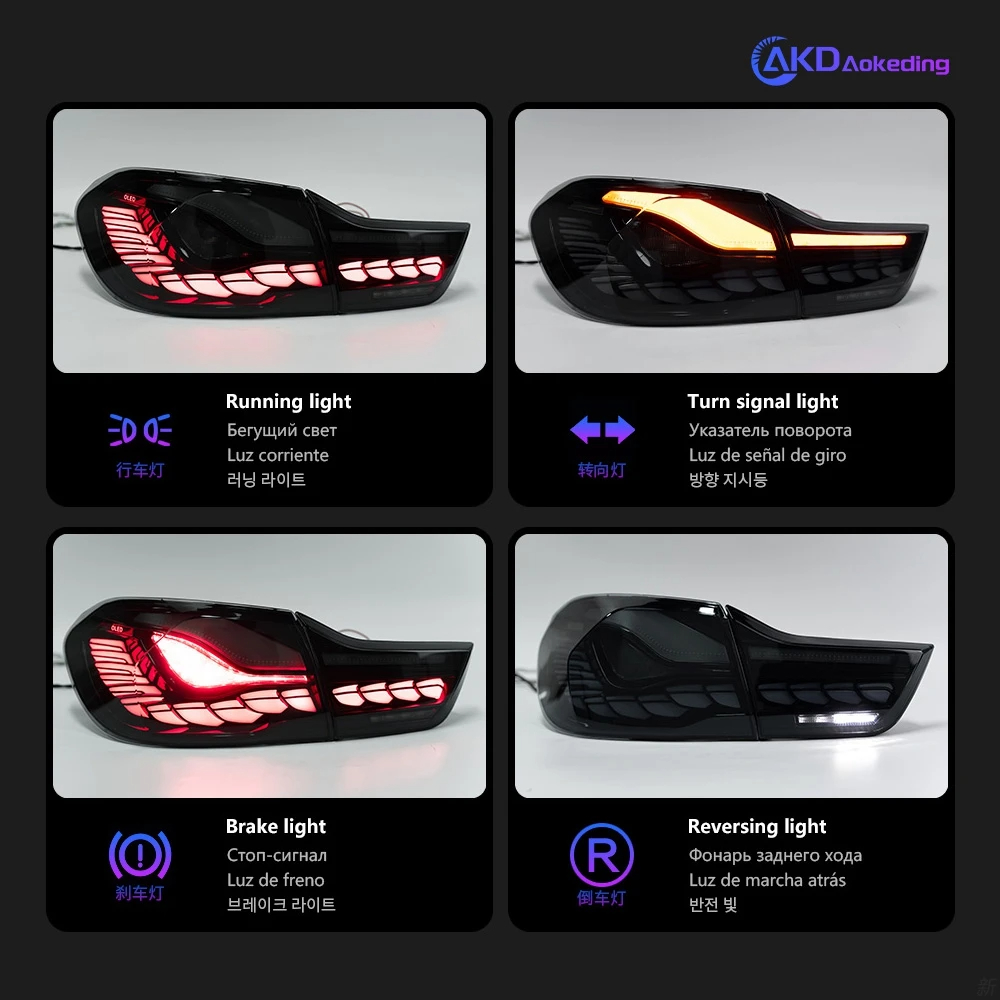 AKD Car Lights for BMW F32 Tail Light 2012-2019 F82 LED Tail Lamp F36 ...