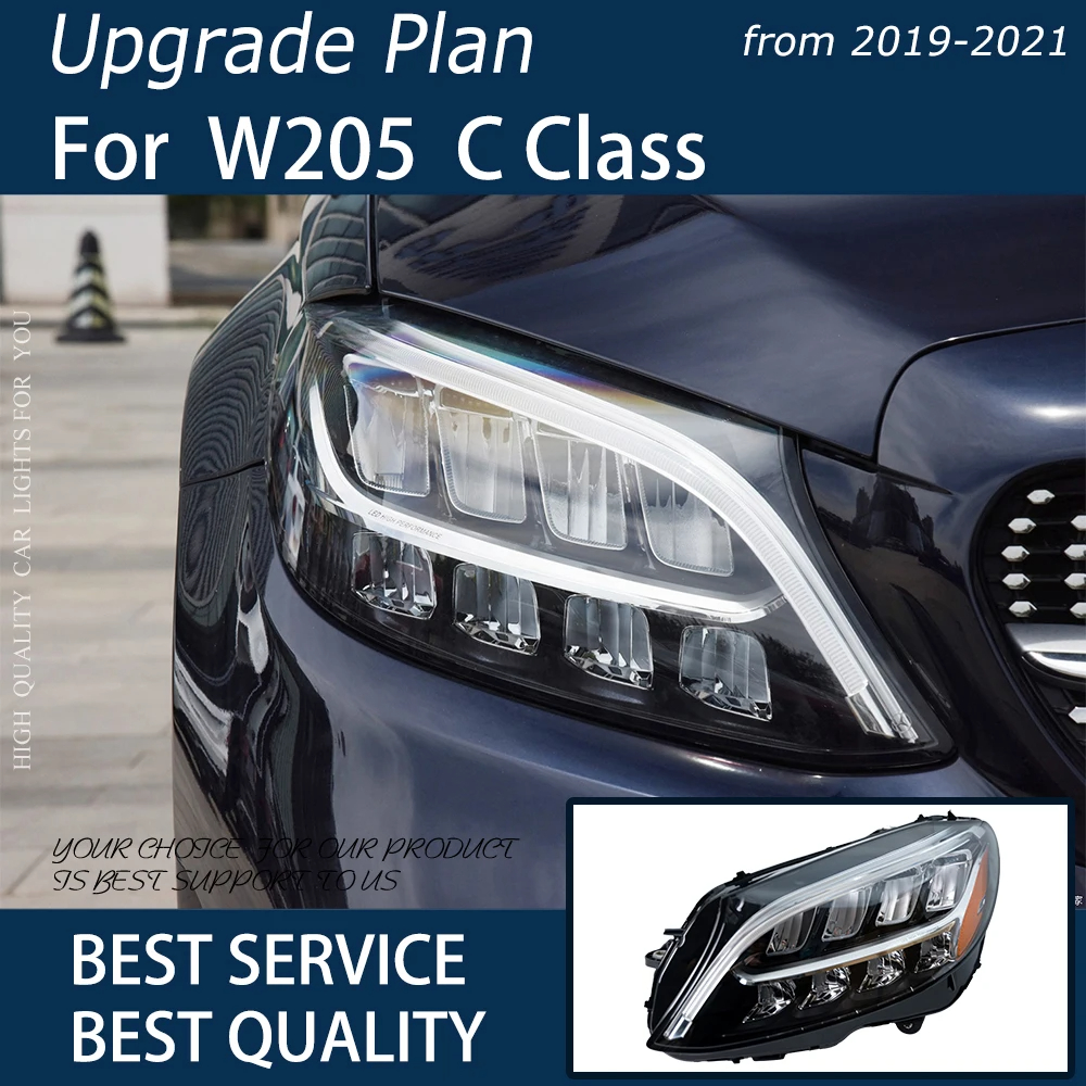 AKD Car Lights For Benz W205 2019-2021 LED Auto Headlight Assembly ...