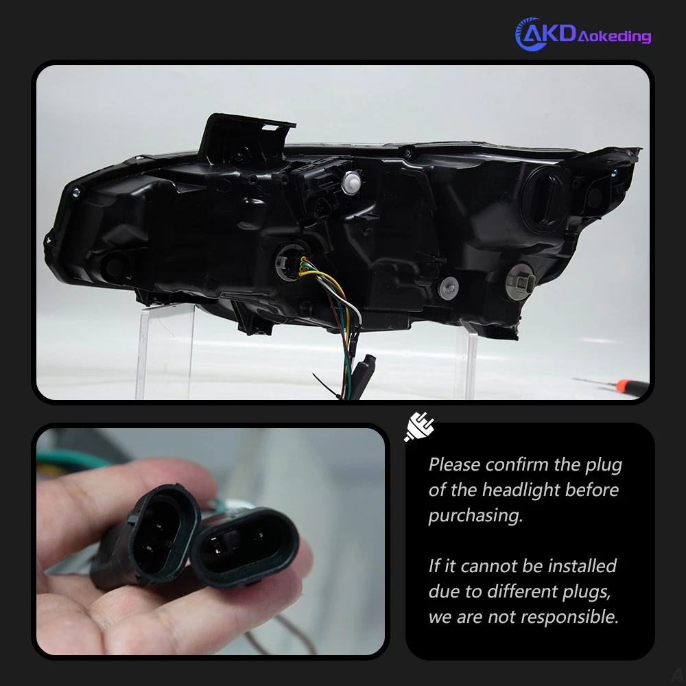 AKD Car Lights for Honda Civic X 2016-2021 LED Auto Headlight Assembly ...