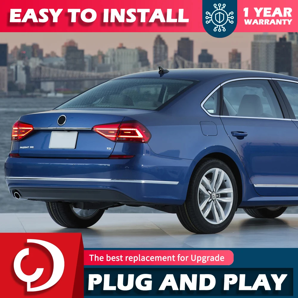 AKD Car Lights For VW Passat B8 US 2016-2019 LED Auto Taillights ...