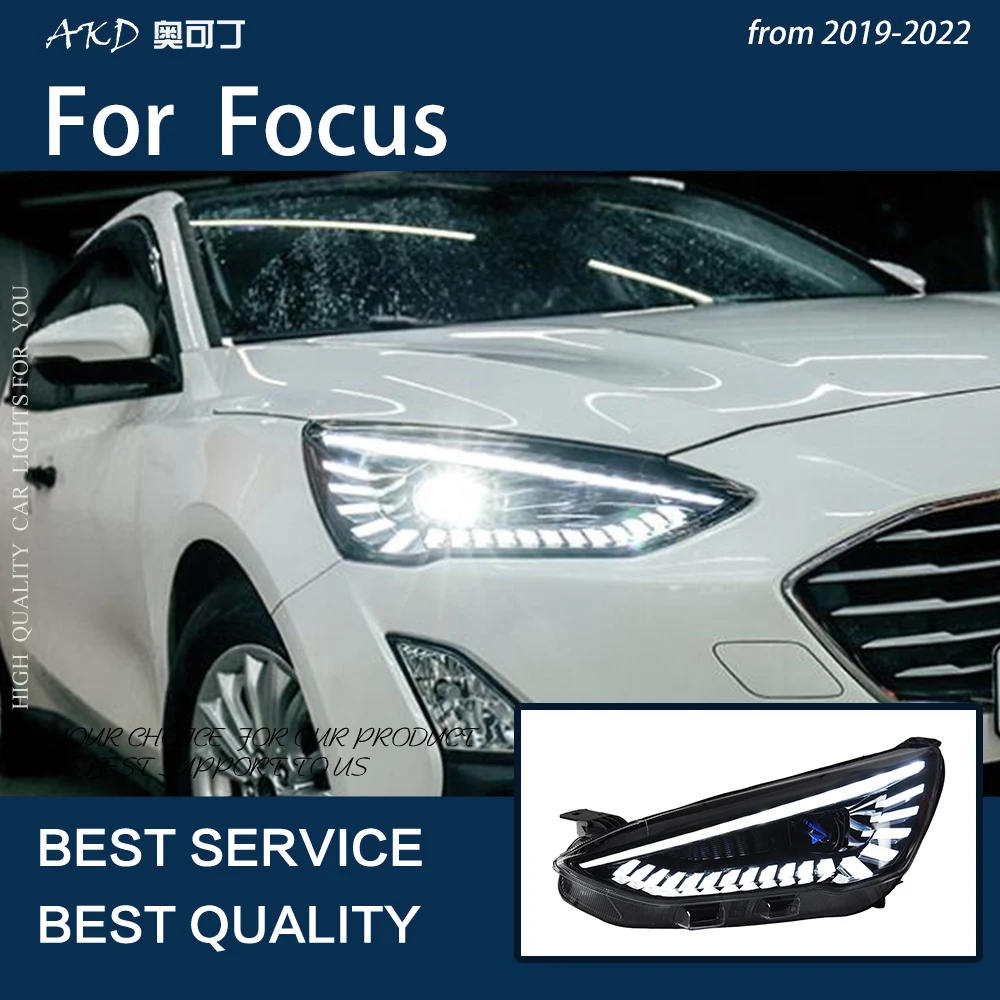 AKD Car Styling for Ford Focus Headlight 2019-2022 New Focus LED ...