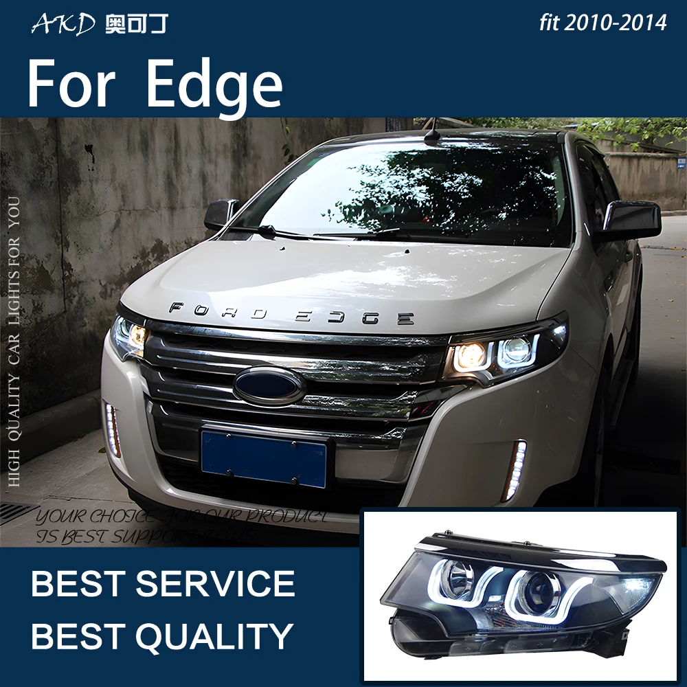 AKD Car Styling for Ford Edge Headlights 2010-2014 Edge LED Headlight ...