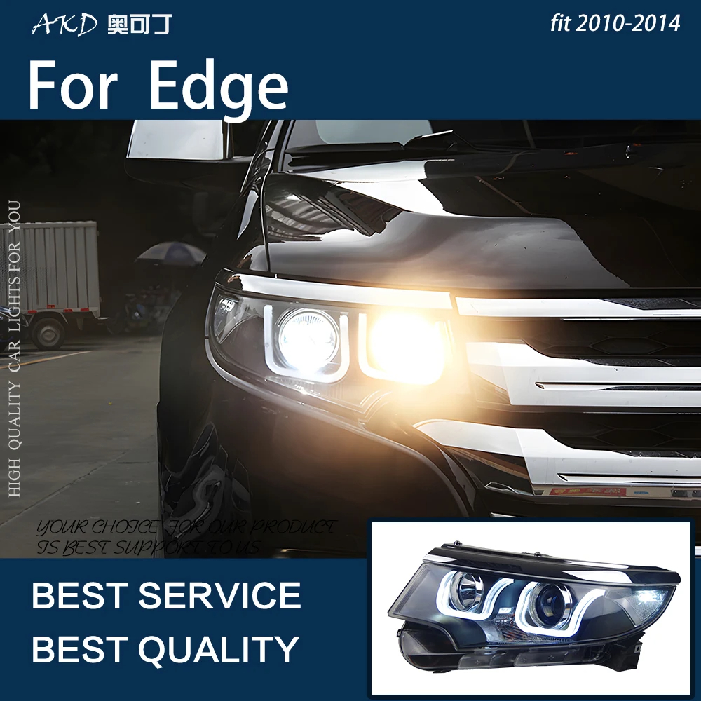 AKD Car Styling for Ford Edge Headlights 2010-2014 Edge LED Headlight ...