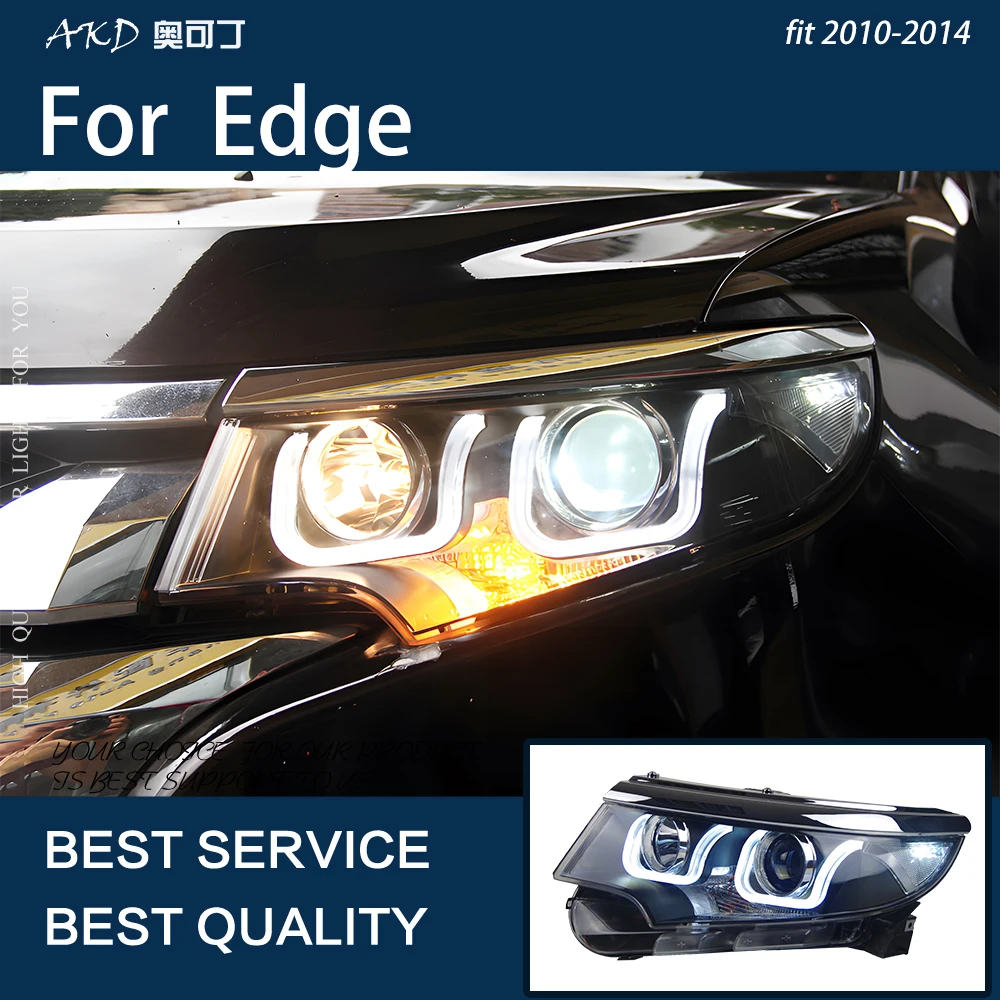 AKD Car Styling for Ford Edge Headlights 2010-2014 Edge LED Headlight ...