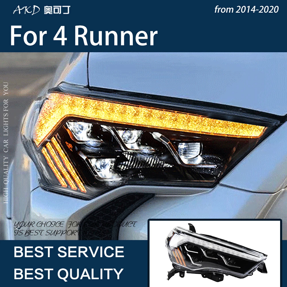 AKD ar Styling Head Lamp for 4 Runner Headlights 2014-2020 4Runner LED ...