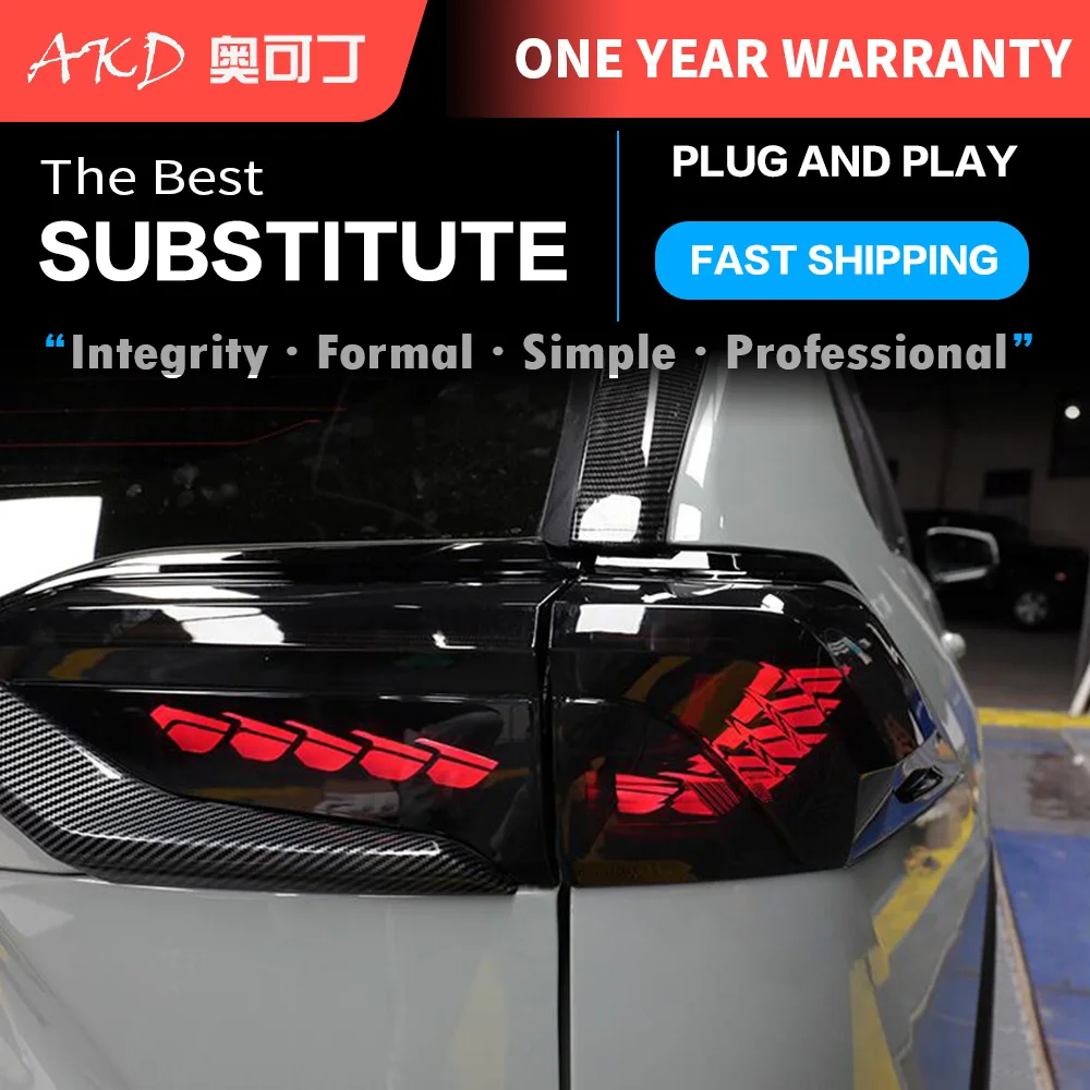 AKD 4 PCS Car Tail Lights Parts For RAV4 RAV 4 2019 2020 2021 ...