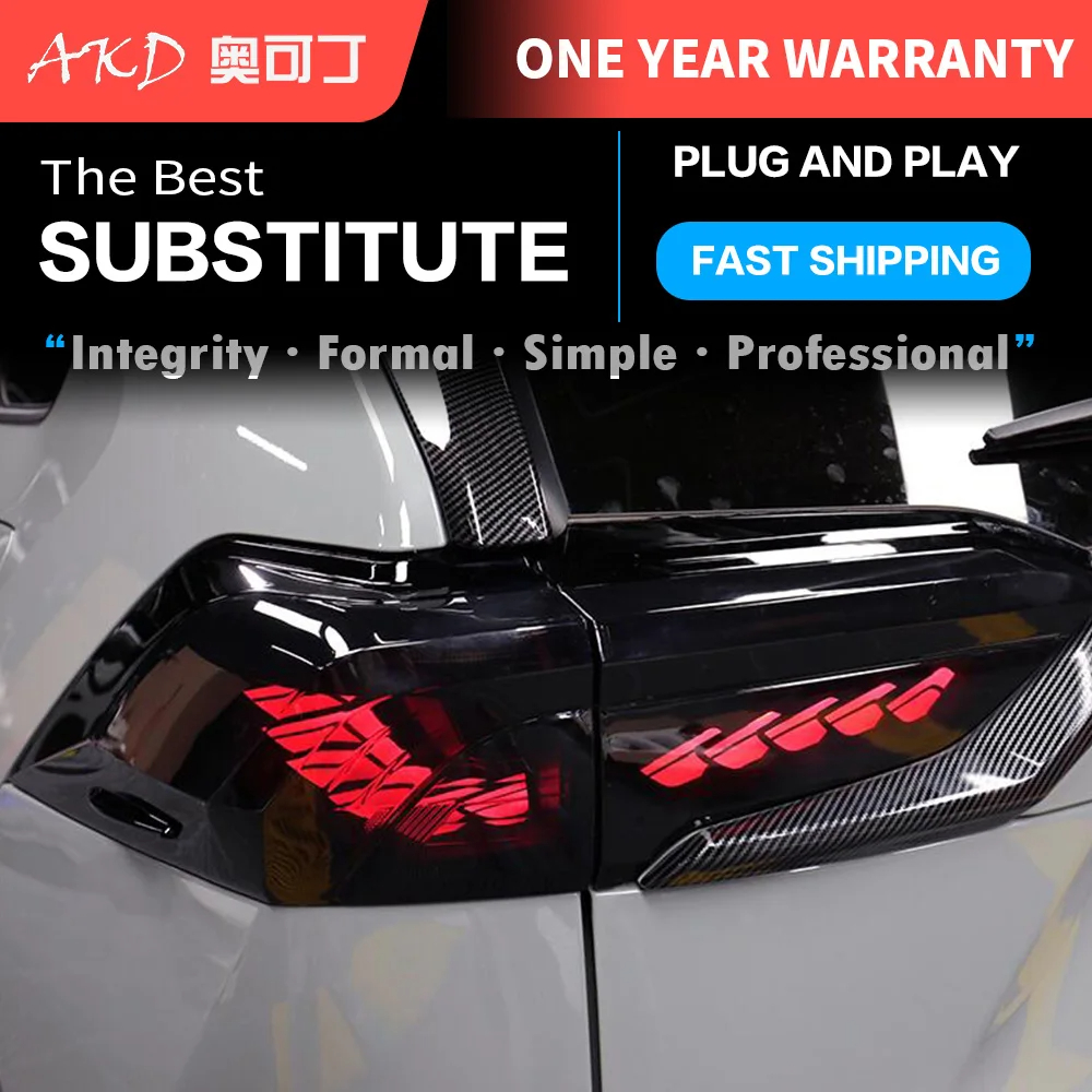 AKD 4 PCS Car Tail Lights Parts For RAV4 RAV 4 2019 2020 2021 ...