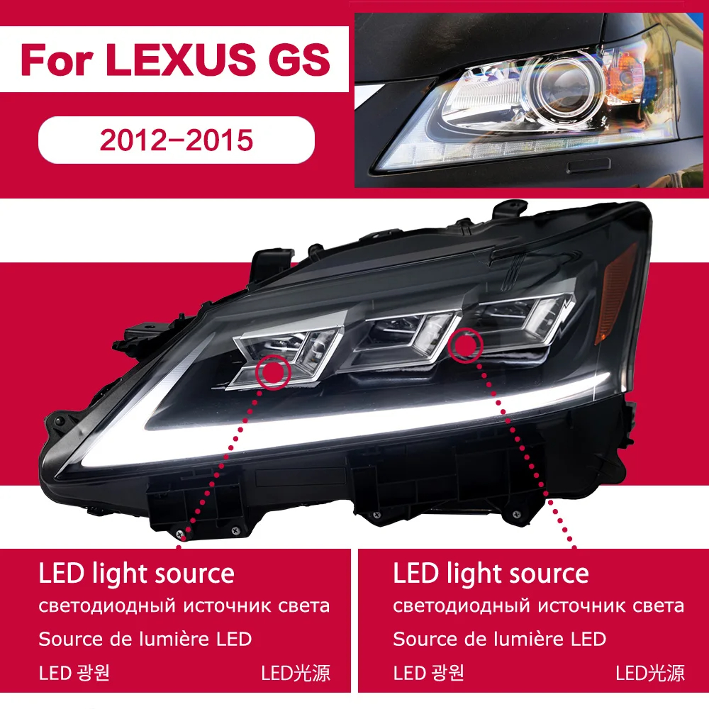 AKD Car Lights For Lexus GS250 GS350 2012-2015 GS Series LED Auto ...